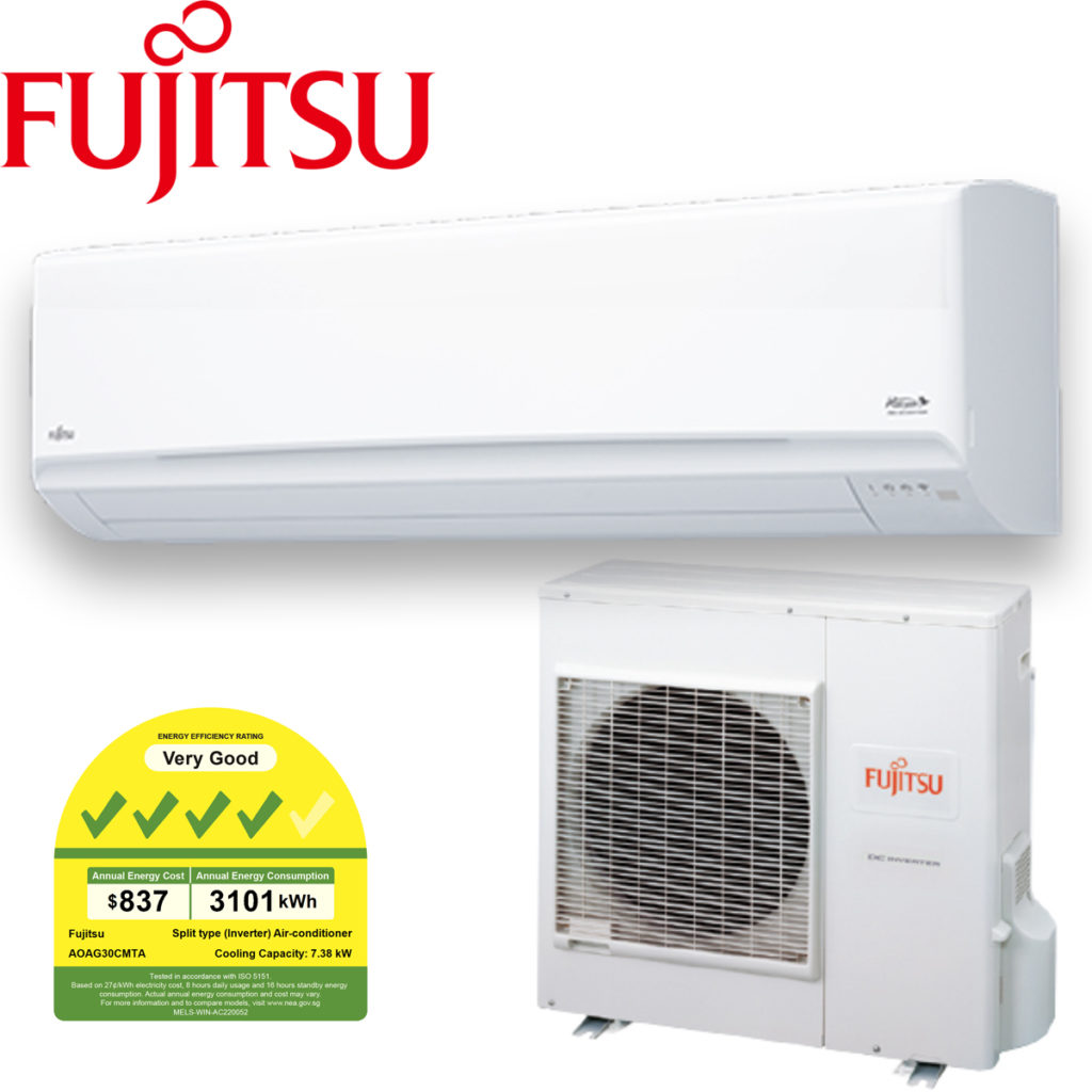 Fujitsu R32 Single Split AOAG30CMTA/ ASAG30CMTA | COOLSERVE